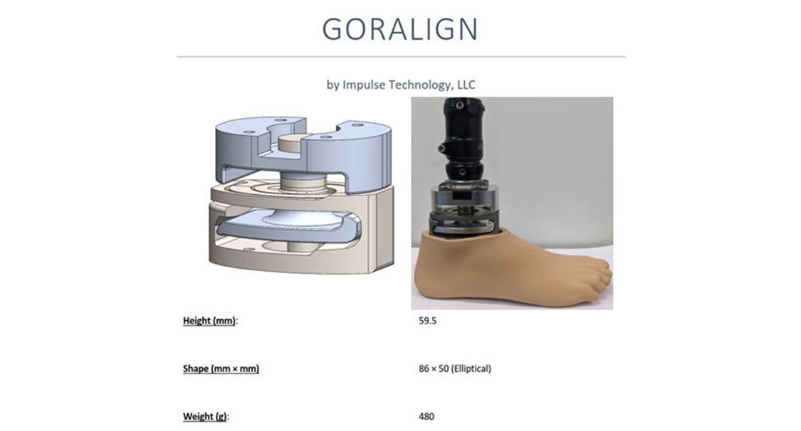 Self-Aligning Prosthetic Ankle – Impulse Technology